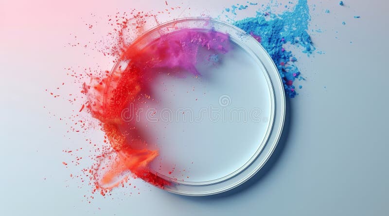 Colorful Paint Splash on White Background Stock Image - Image of visual ...