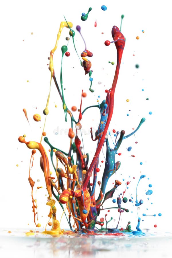 Colorful paint splashing stock image. Image of creativity - 24250183