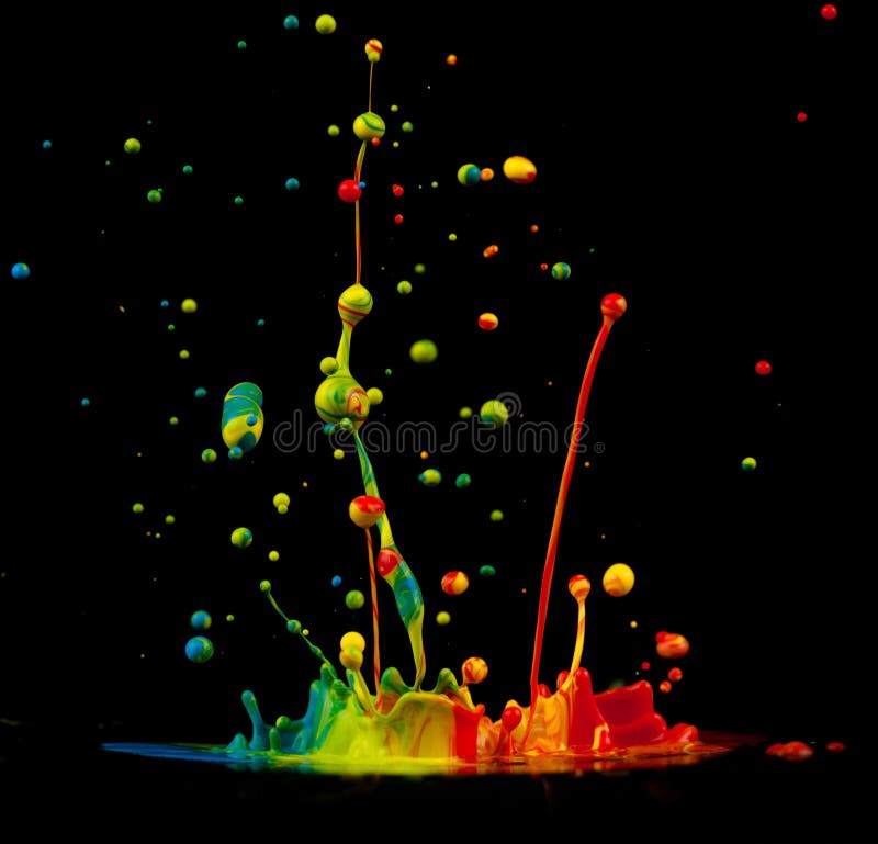 Colorful paint splashing stock image. Image of color - 31955969