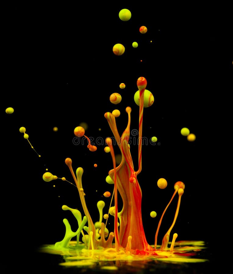 Colorful paint splashing stock image. Image of spray - 32099559