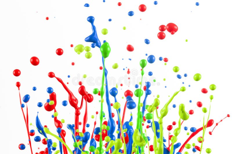 Colorful paint splashing stock photo. Image of rainbow - 30793178