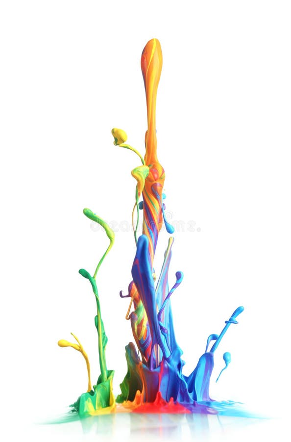 Colorful paint splashing stock image. Image of creativity - 24250183