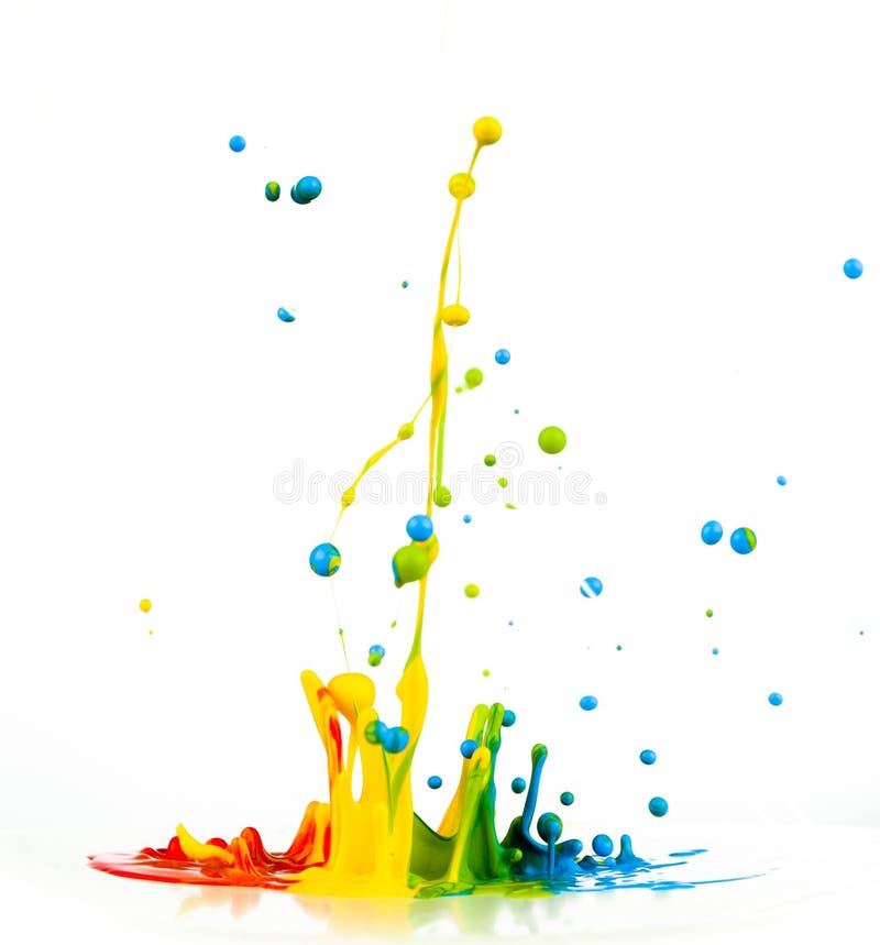 Colorful paint splashing stock image. Image of creativity - 24250183