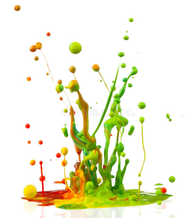 Colorful paint splashing stock image. Image of spectrum - 32162003