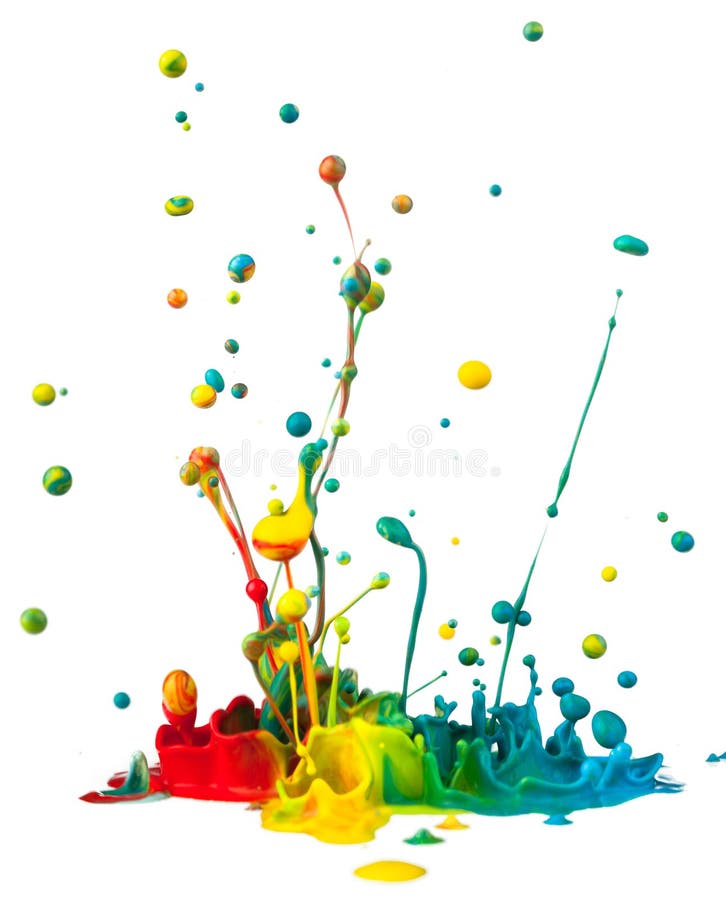 Colorful paint splashing stock image. Image of drop, messy - 42226699