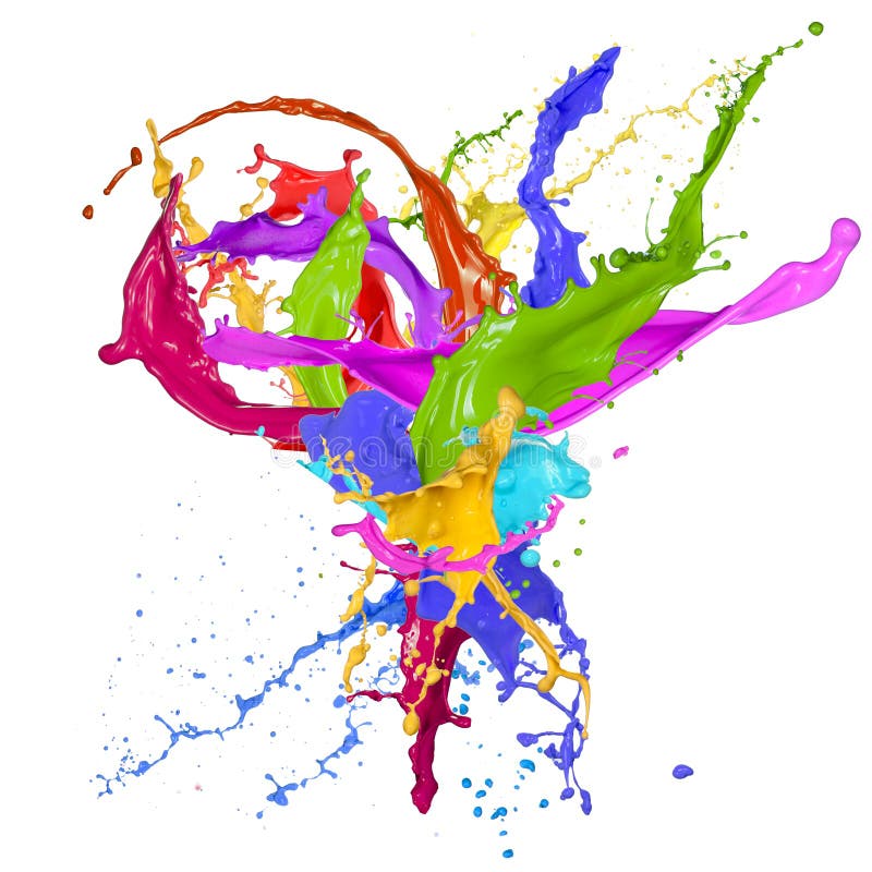 Colorful paint splash stock photo. Image of splash, brush - 30940254