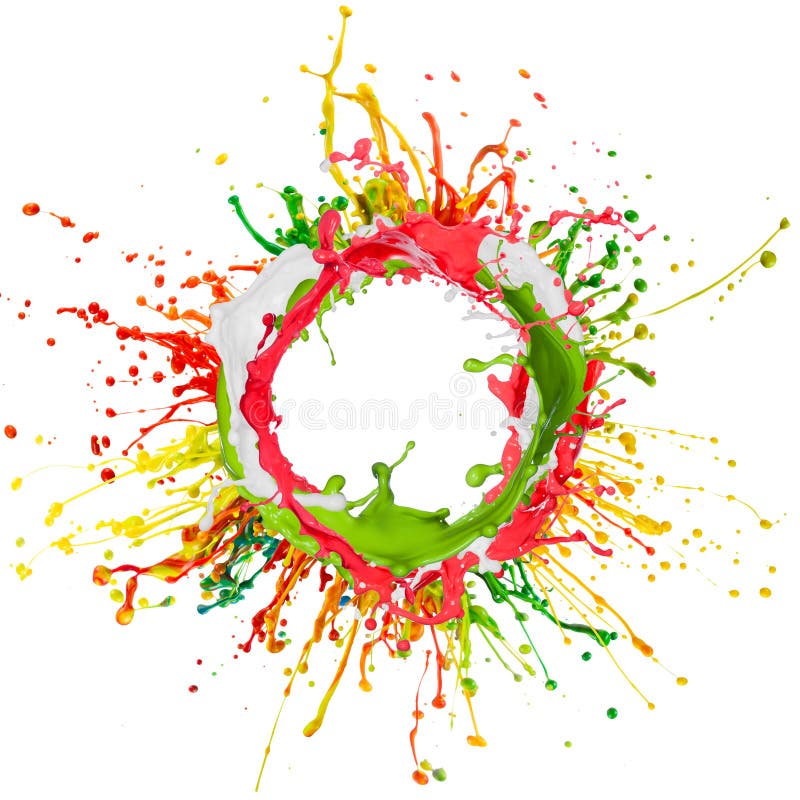 Colorful paint splashing stock image. Image of spectrum - 32471129