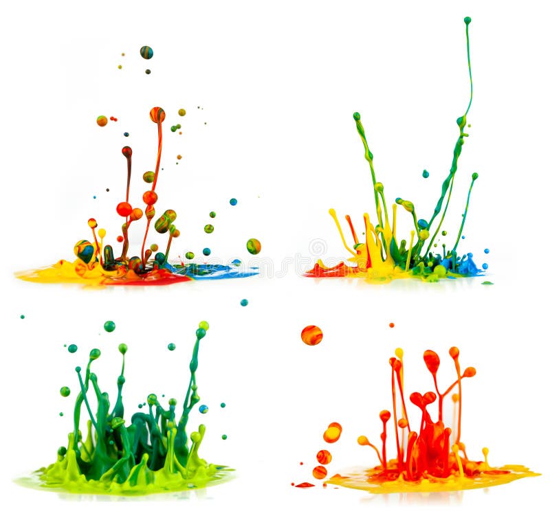 Colorful paint splashing stock image. Image of artistic - 32470885