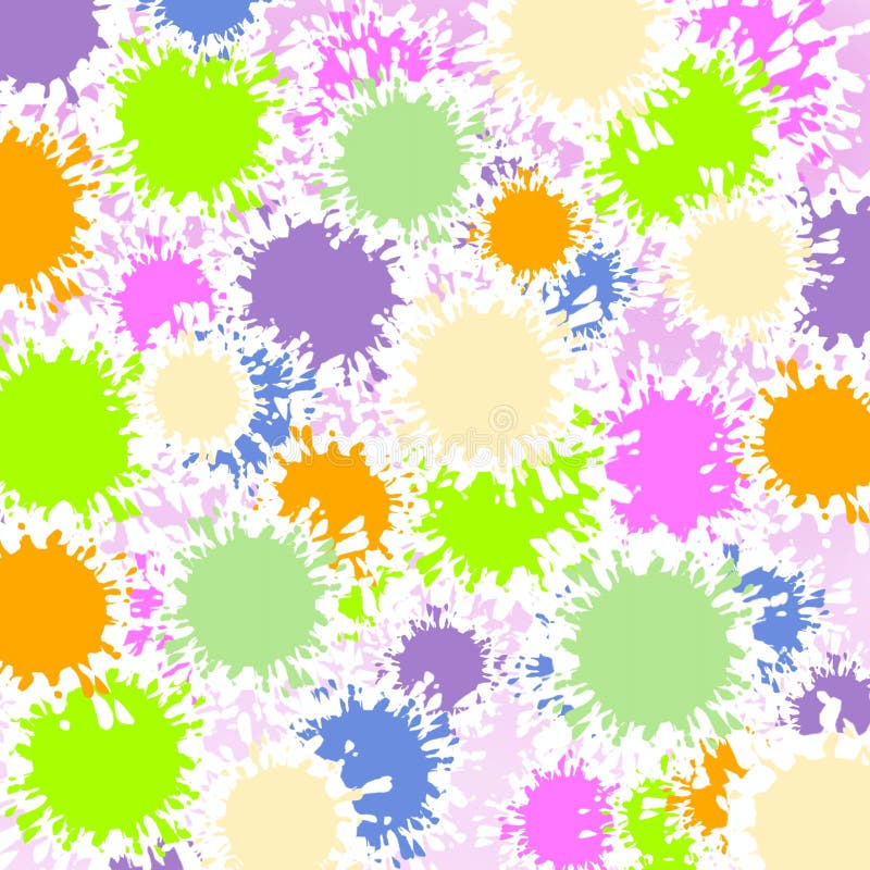 Colorful Paint Splatter Paint Design Stock Illustration - Illustration ...