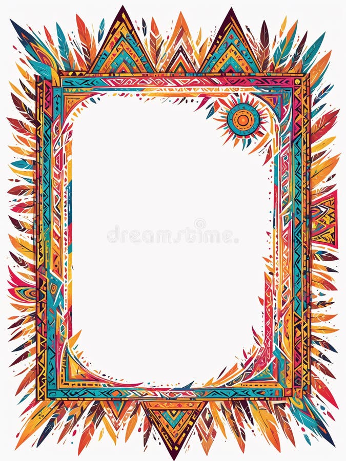 Colorful Paint Splatter Frame Stock Illustration - Illustration of ...