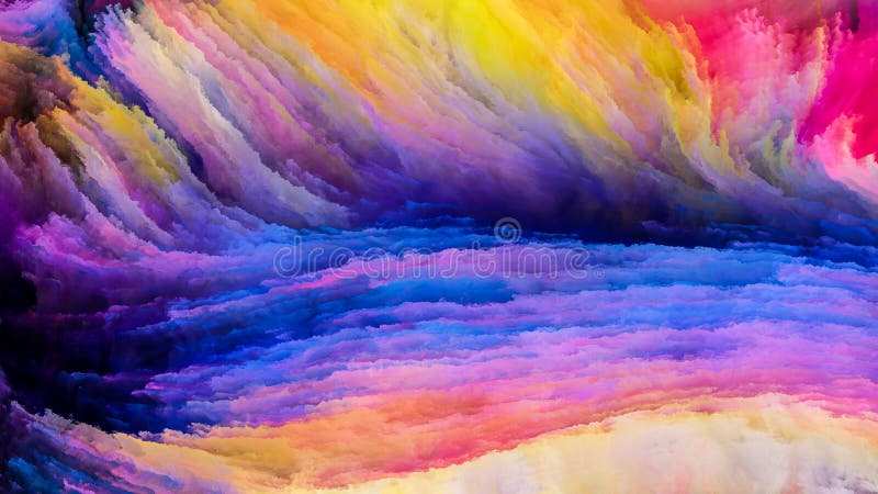 Colorful Paint Visualization Stock Illustration - Illustration of ...