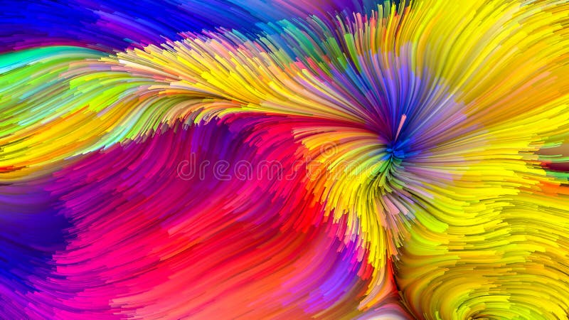Colorful Paint Visualization Stock Illustration - Illustration of ...