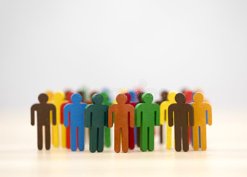 Colorful Group of People Figures Stock Image - Image of global, culture ...