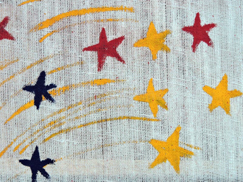 Colorful painted stars stock image. Image of beautiful - 57187947