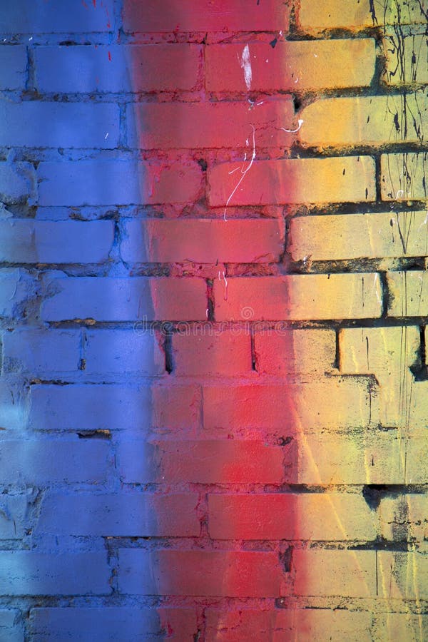 Colorful Painting on the Wall Stock Photo - Image of abstract, macro ...