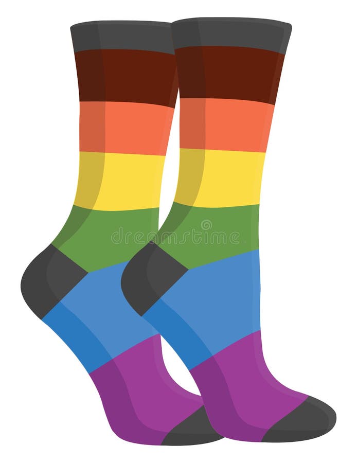 Pair Colorful Socks Stock Illustrations – 1,474 Pair Colorful Socks ...