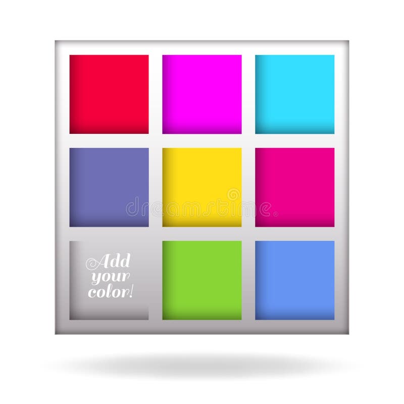 Colorful Palette of Colors Vector Stock Vector - Illustration of sample ...