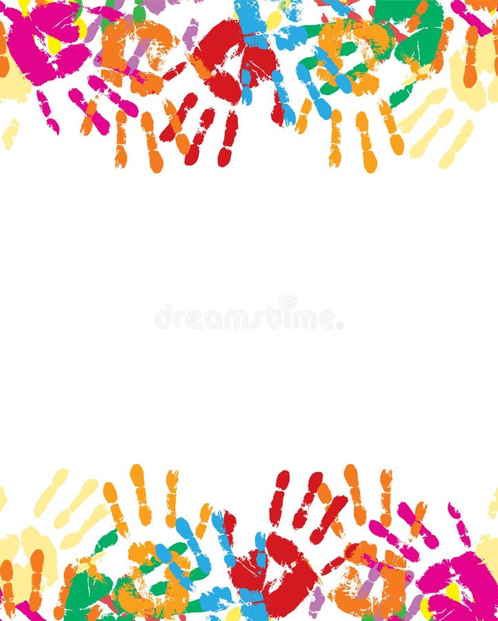 Handprint Borders Printable