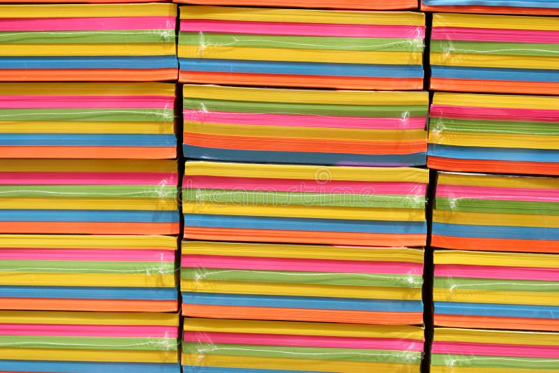 Pile of files stock photo. Image of pile, pink, yellow - 114922