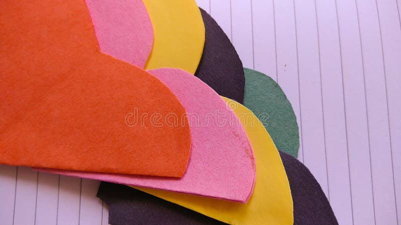 Colorful Paper Art and Craft Background Stock Photo - Image of design ...