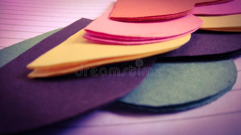Colorful Paper Art and Craft Background Stock Photo - Image of blue ...