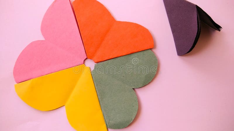 Colorful Paper Art and Craft Background Stock Image - Image of blue ...