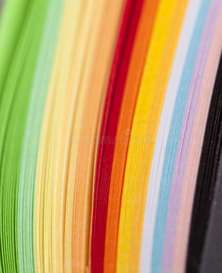 Color paper stack stock image. Image of colored, business - 10513849