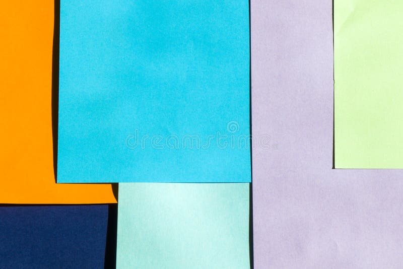 Colorful Paper Background, Paper Board and Geometric Figures Stock ...