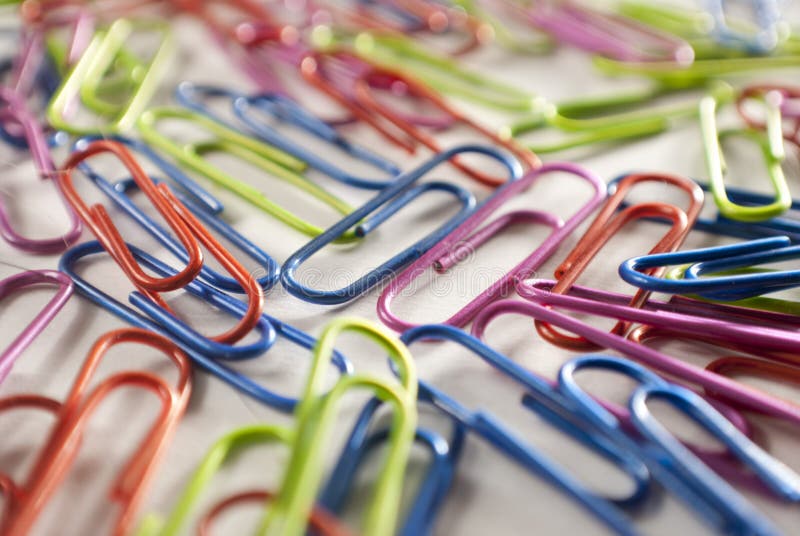 Colorful Paper Clips Picture. Image: 14179389