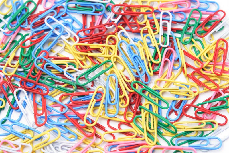 Colorful paper clips stock photo. Image of letters, color - 28928440