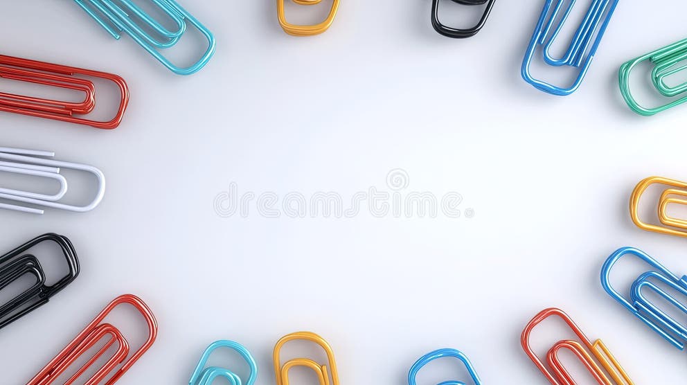 Circular Array Paper Clips Stock Illustrations – 6 Circular Array Paper ...