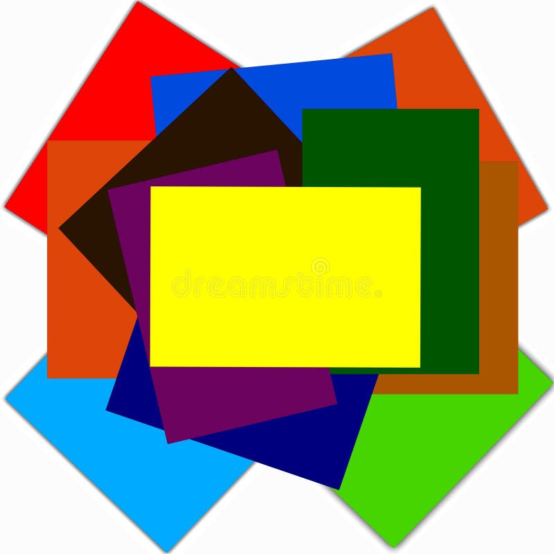 Colorful Paper Collage Background Stock Illustration - Illustration of ...