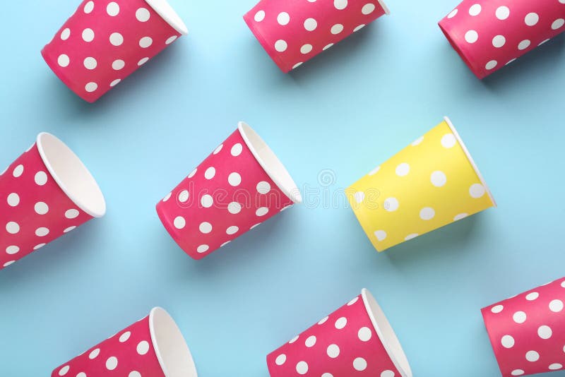 Paper cups stock image. Image of material, concept, food - 127262951