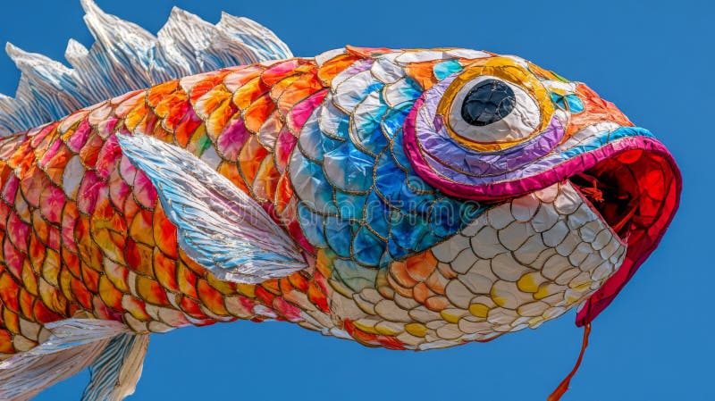 Colorful fish kite stock image. Image of kite, flying - 24607565