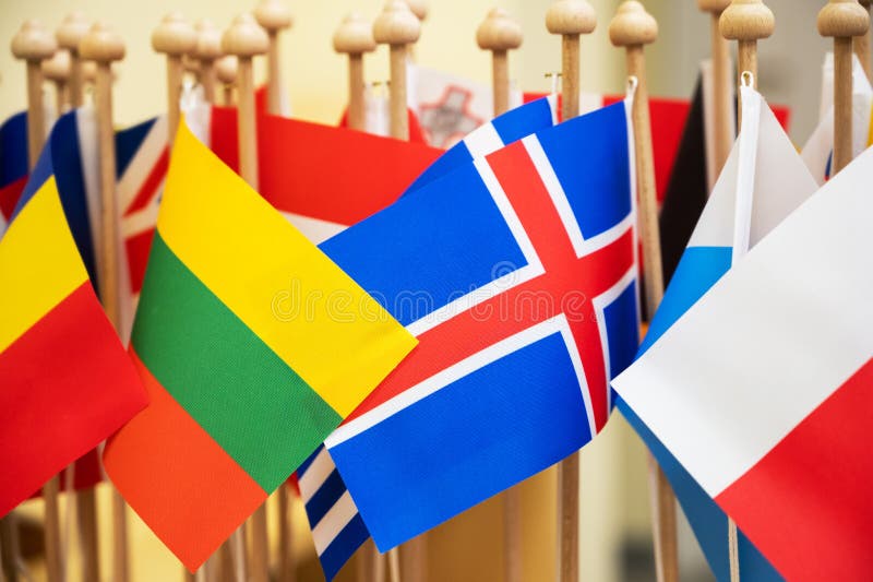 Colorful Paper Flags of World Nations. Stock Photo - Image of ...