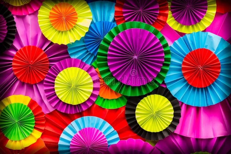 Colorful Paper Flower Background Stock Photo - Image of diversity ...