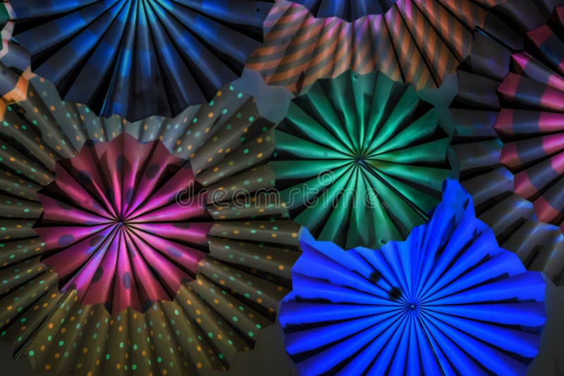 Colorful Paper Folding Abstract Pattern Stock Image - Image of ...