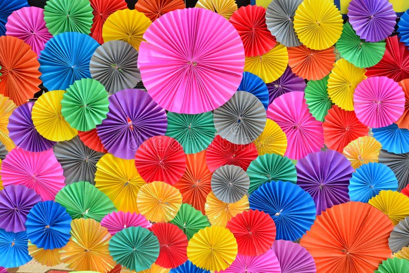 Colorful Paper Folding Multicolored Stock Photo - Image of ideas ...
