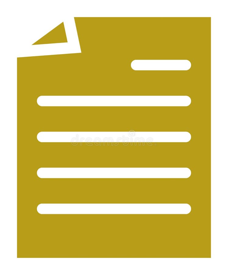 Colorful Paper icon stock vector. Illustration of invoice - 198209130