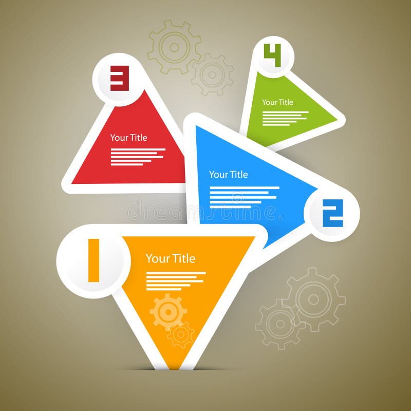 Colorful Paper Infographics Stock Vector - Illustration of choice ...