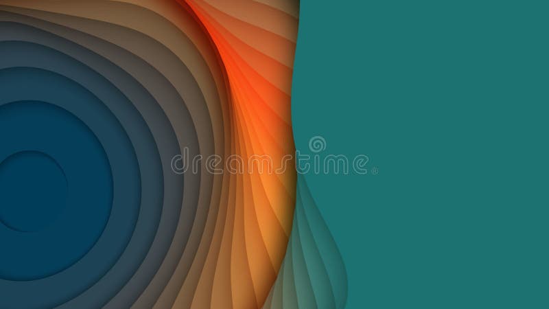 Colorful Paper Layers. 3D Abstract Gradient Papercut Stock Vector ...