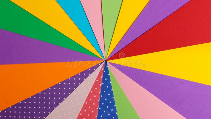Colorful Paper. Material Design Style of Color Paper. Color Papers ...