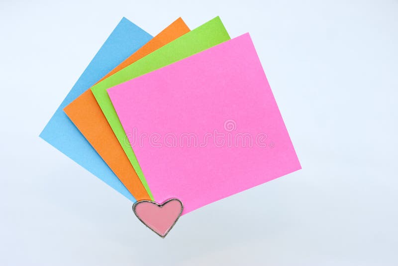 Colorful paper notes stock photo. Image of colorful, green - 13490856