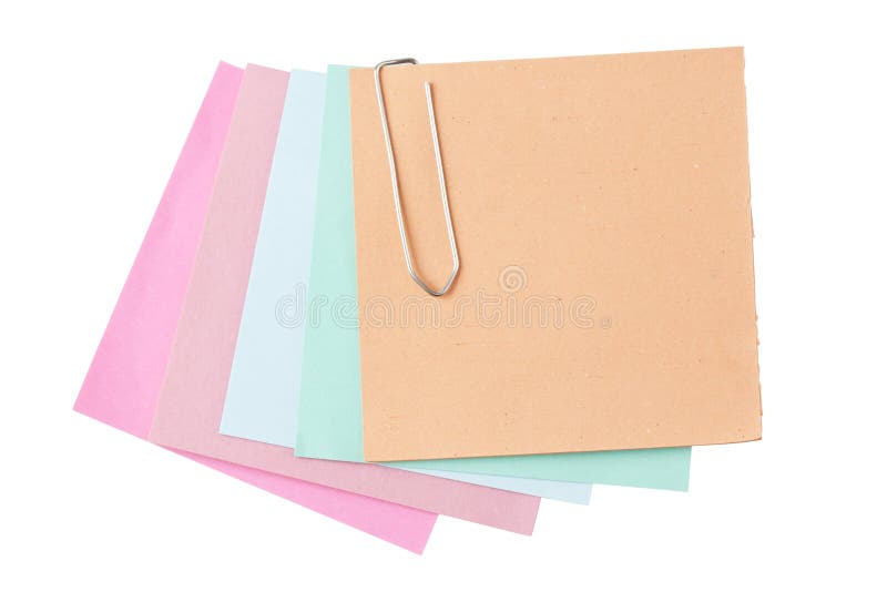 Colorful paper notes stock photo. Image of note, equipment - 17402762