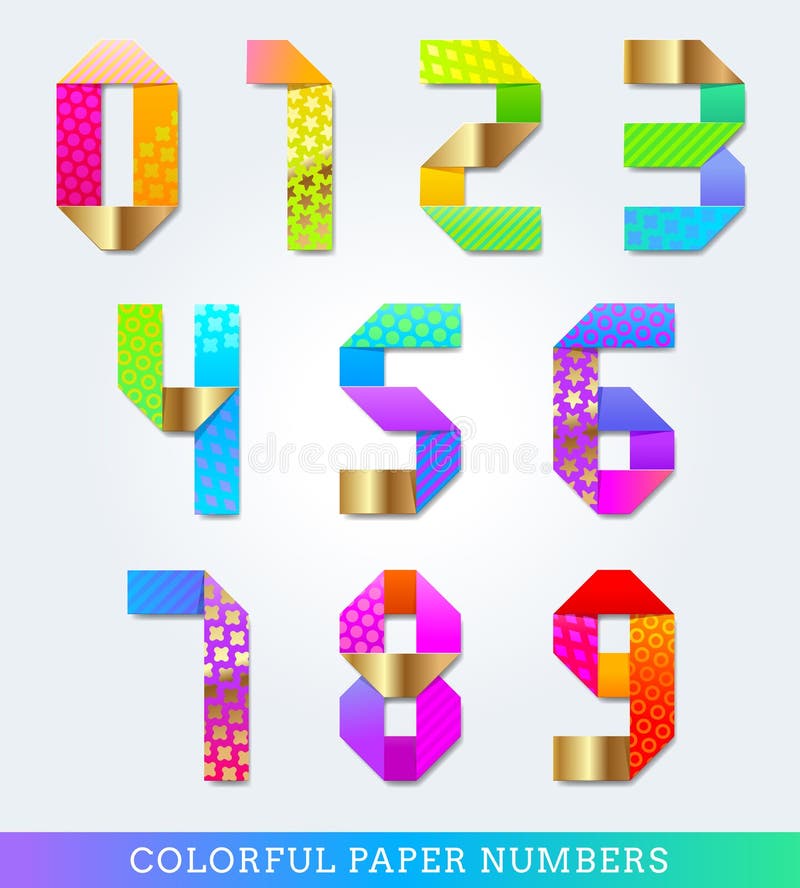 Psychedelic numbers stock vector. Illustration of sixties - 17247445
