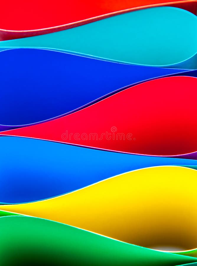 Colorful Paper Pattern in Unique Elliptical Shapes Stock Image - Image ...