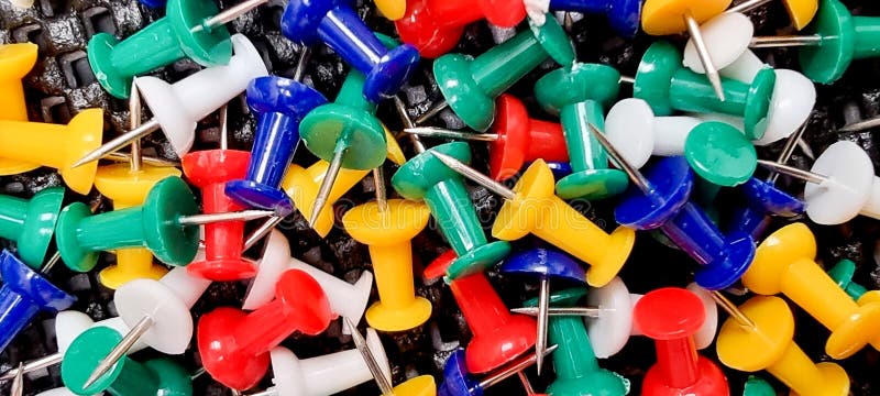 Colorful of paper pins stock image. Image of pins, flower - 233539613