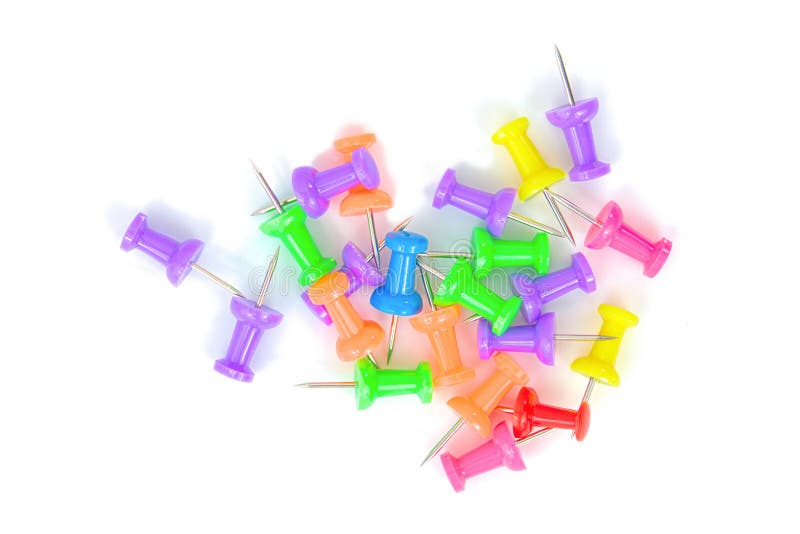 Colorful paper pins stock photo. Image of business, sharp - 91441330