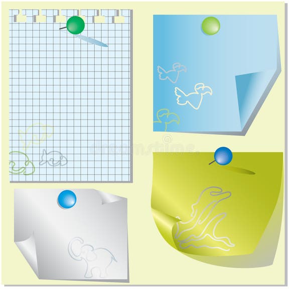 Colorful paper records stock vector. Illustration of paper - 15417382