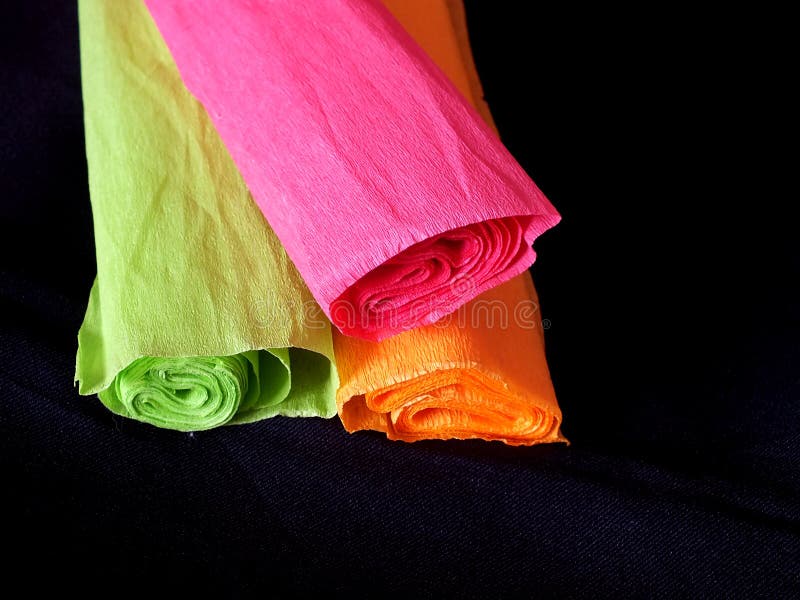 Colorful paper rolls stock image. Image of rose, green - 65171617